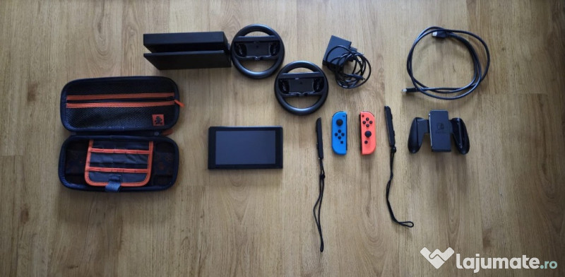 Consola Nintendo Switch (with neon red & neon blue joy-cons), 1.600 lei ...