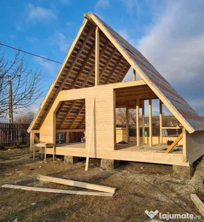 Case cabane lemn foișoare modulare