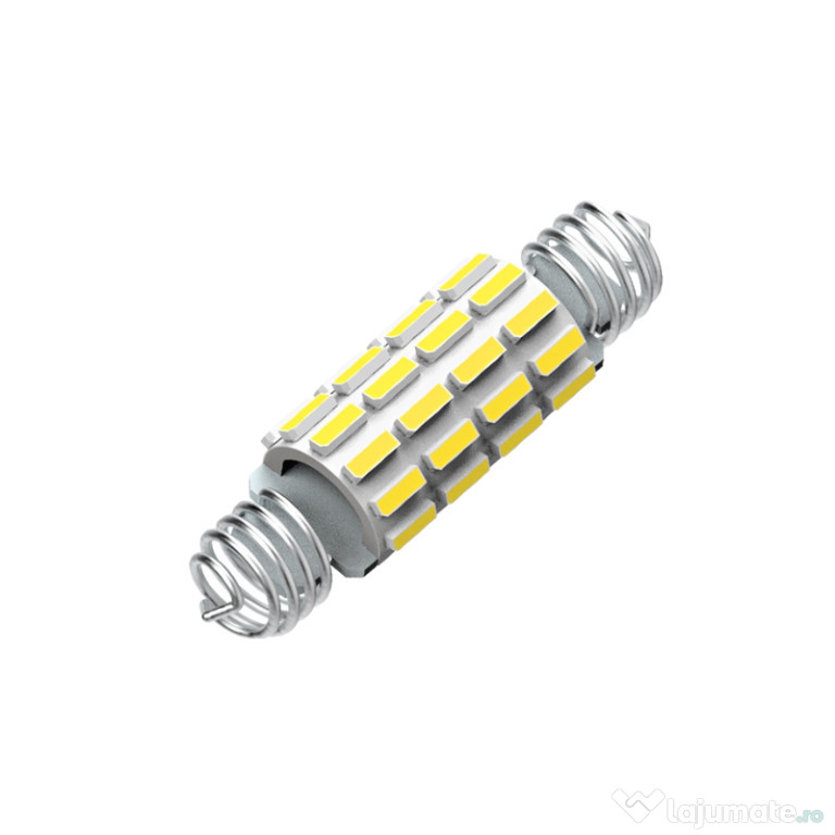 Bec LED auto C5W CSP alb numarul de inmatriculare sau plafon