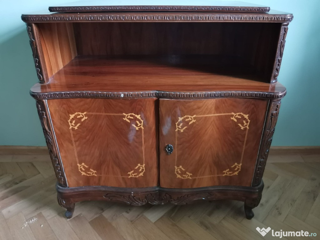 Mobila Tarnaveni - lemn masiv cu intarsii - imagine 1