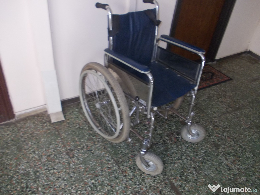 Carucior scaun cu rotile pliabil fotoliu rulant carut batran