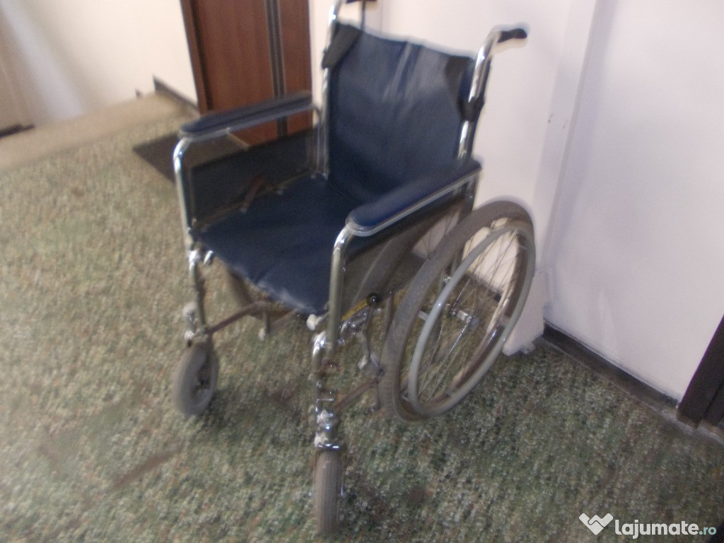 Carucior scaun cu rotile pliabil fotoliu rulant carut batran