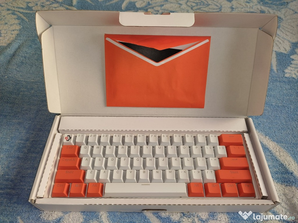 Tastatură mecanică gaming Qwerty Key portocalie