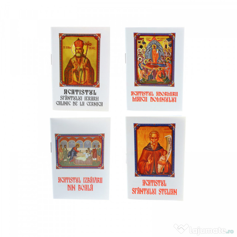Set 4 buc, Acatistul Adormirii Maicii Domnului, Acatistul Sf. Ierarh ...