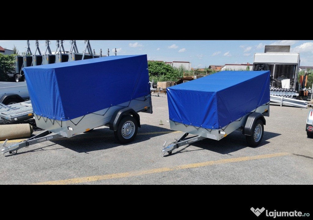 Remorca OPTI 750 kg, Stema Germania + PRELATA NIVEL GRATIS