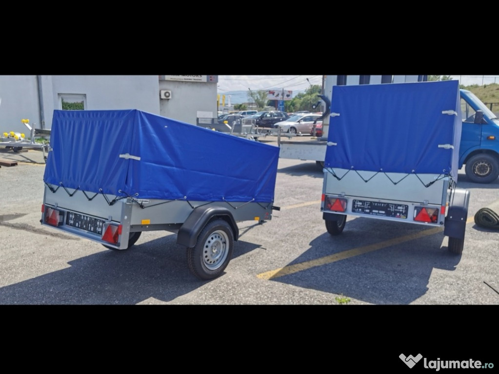 Remorca OPTI 750 kg, Stema Germania + PRELATA NIVEL GRATIS