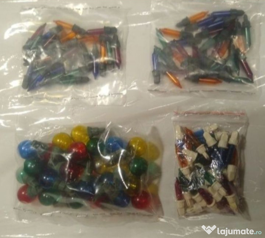 Set 28 beculete instalatie brad veche - bec alb tip starter