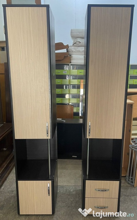 2 buc Dulap tip Soldat cu usi si sertare; Dulap cu polite si