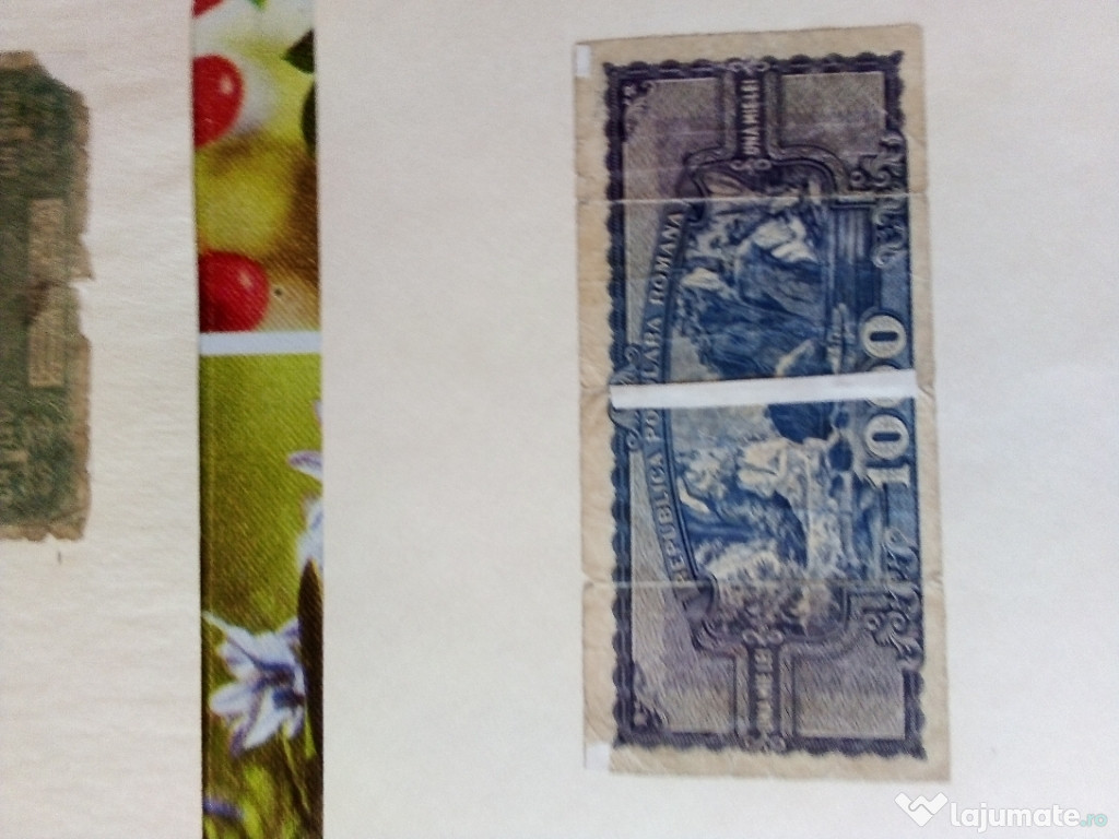 Clasor cu bancnote din anii 1941-1950 diverse valori