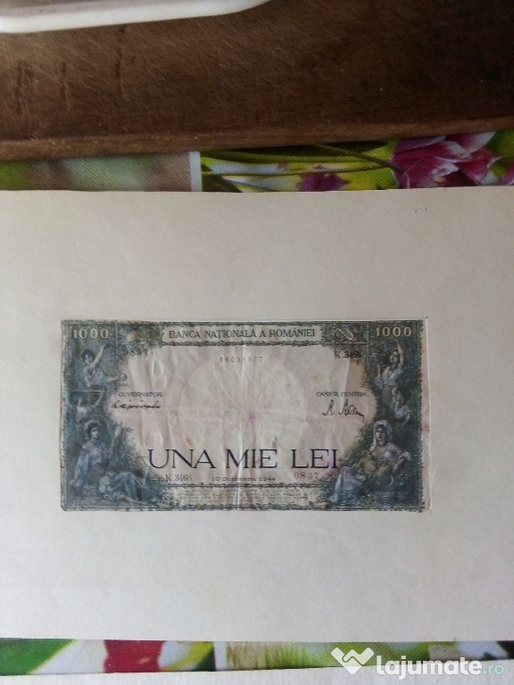 Clasor cu bancnote din anii 1941-1950 diverse valori