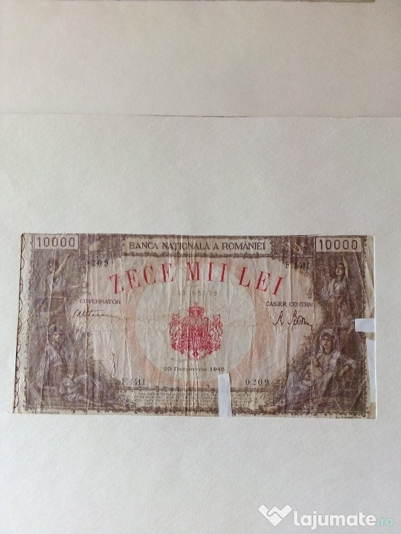 Clasor cu bancnote din anii 1941-1950 diverse valori