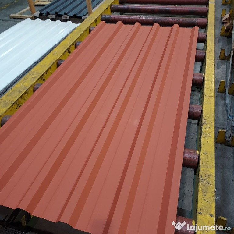 Tabla cutata zincata si vopsita pentru acoperis si gard