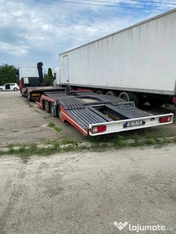 Cap tractor Mercedes Actros si semiremorca Lohr