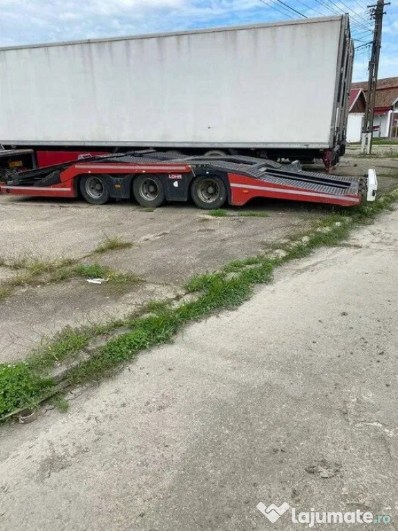 Cap tractor Mercedes Actros si semiremorca Lohr
