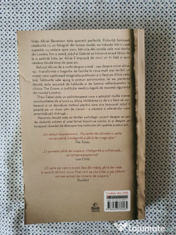 Pacienta tacuta de Alex Michaelides