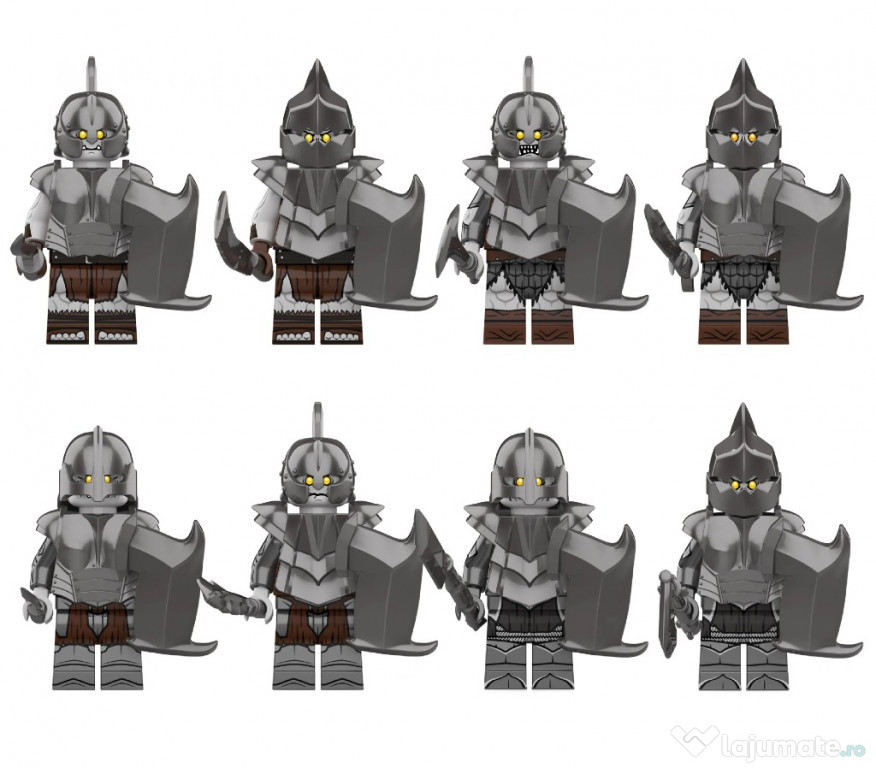 Set 8 Minifigurine tip Lego Lord of the Rings Orcs Army