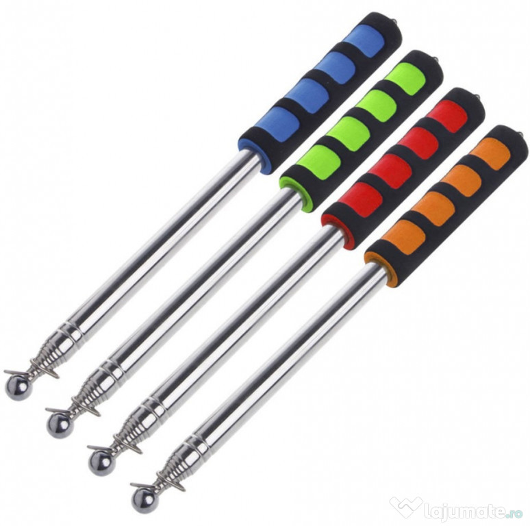 Bara-bat-stalp telescopic de 2,5m deschis pt benere steaguri