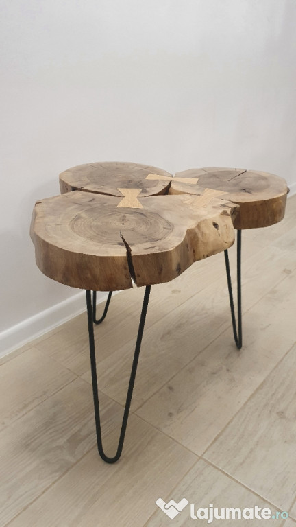 Masuta cafea lemn de nuc