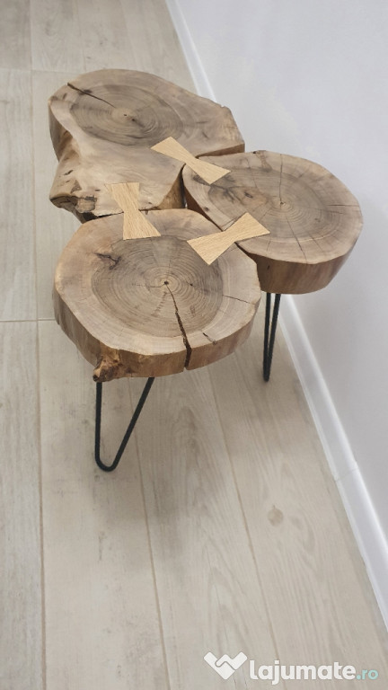 Masuta cafea lemn de nuc