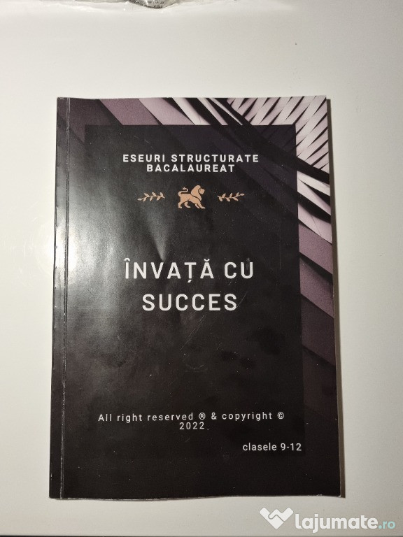 Invata cu succes - Eseuri ROMANA - carte BAC