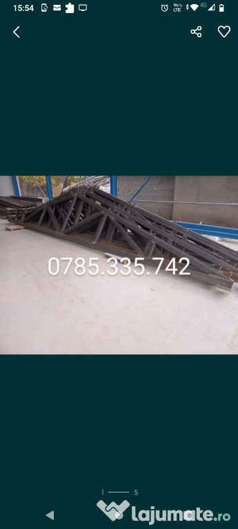 Ferme metalice de 6m pt casa / hala / garaj / depozit