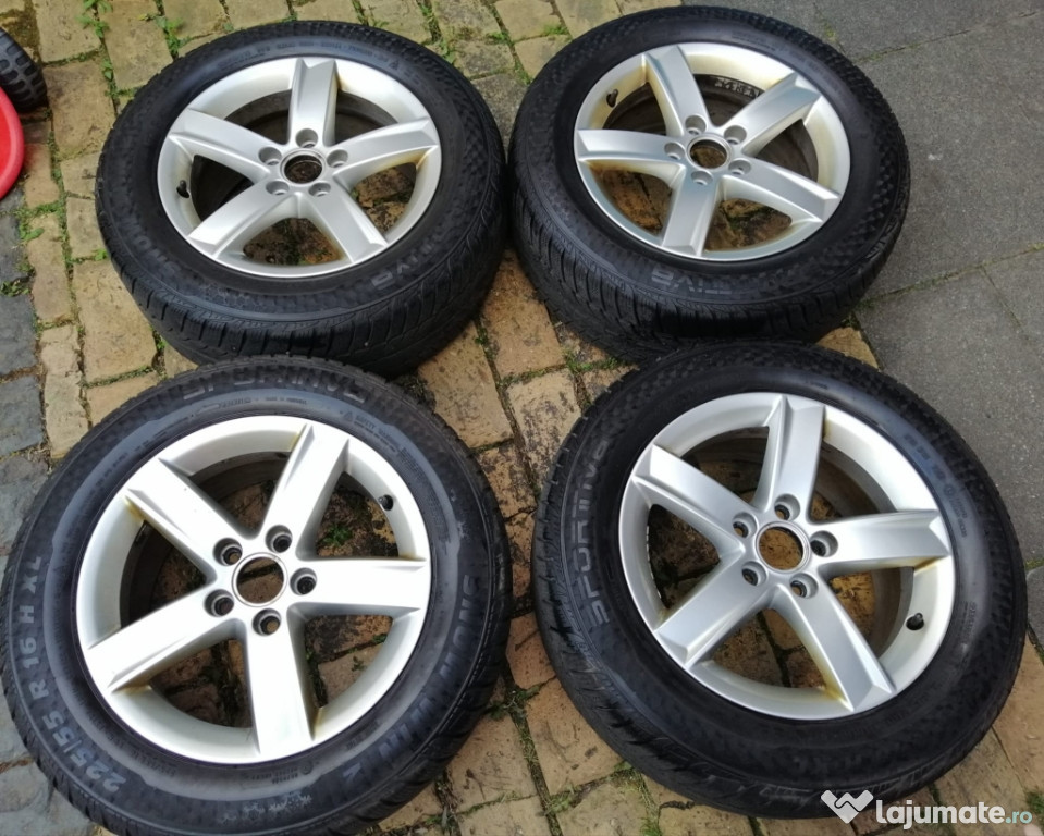 Jante aliaj 18 8.0jx18H2 Et43 cu anvelope 235x40x18 Audi,VW